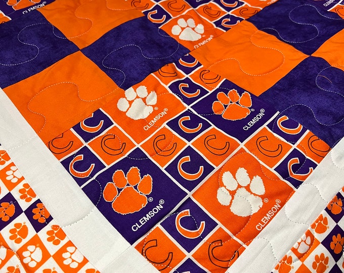 Clemson University Quilt - Etsy