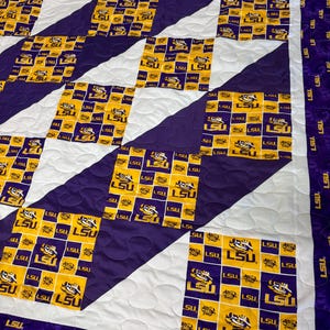 LSU Tigers Quilt - Etsy