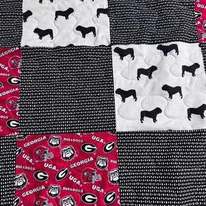 Georgia Bulldogs Quilt - Etsy