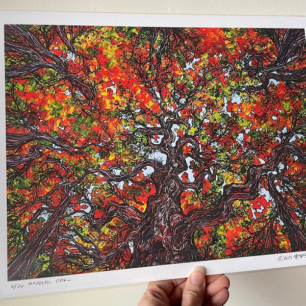 Fine Art Oak Tree - Etsy