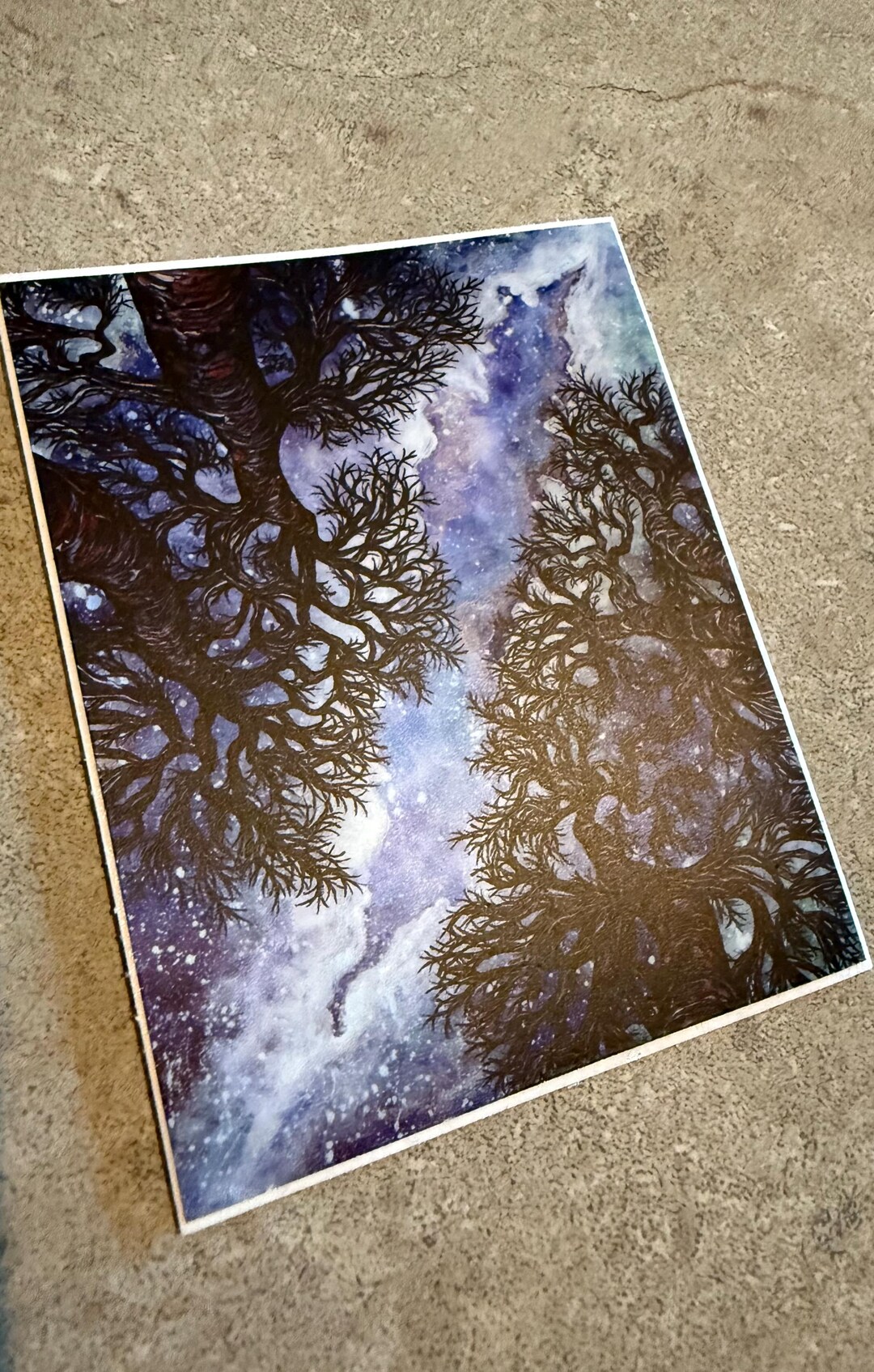 Milky Way Vinyl Sticker: Night Sky Tree Scene - Water Resistant - Etsy
