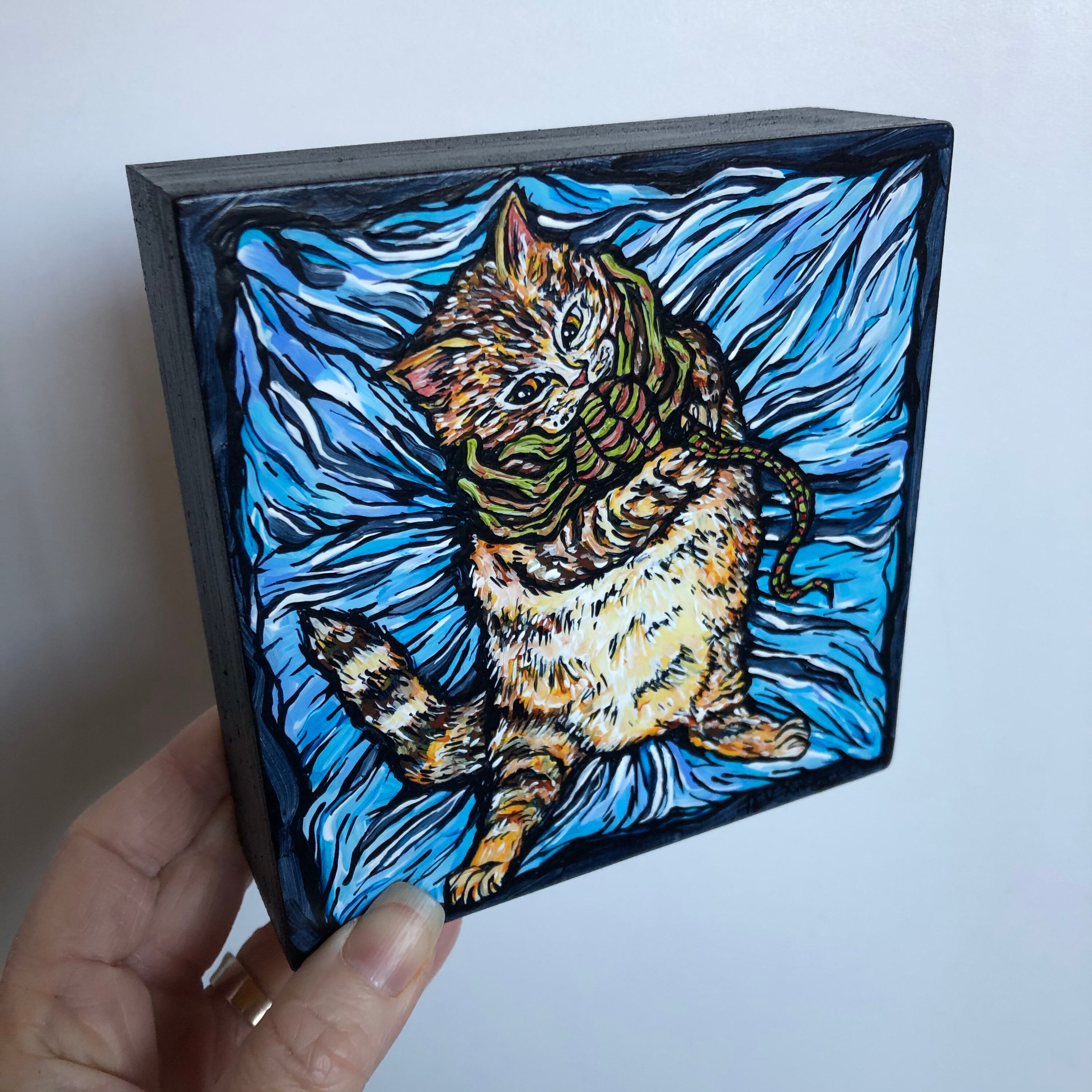 Acrylic Painting Facehugger Acrylic Art & Collectibles etna.com.pe