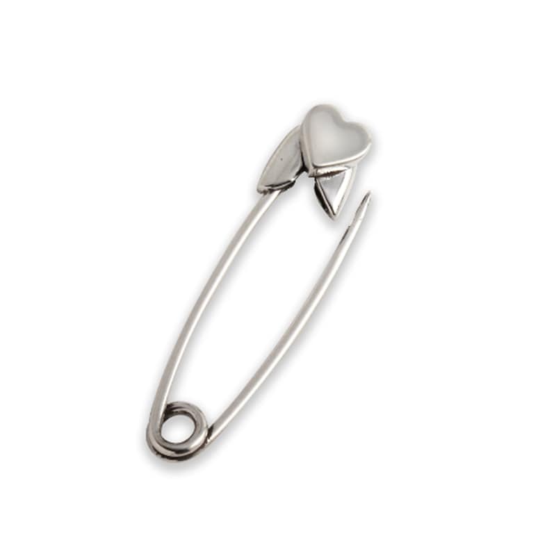 Heart Safety Pin - Etsy