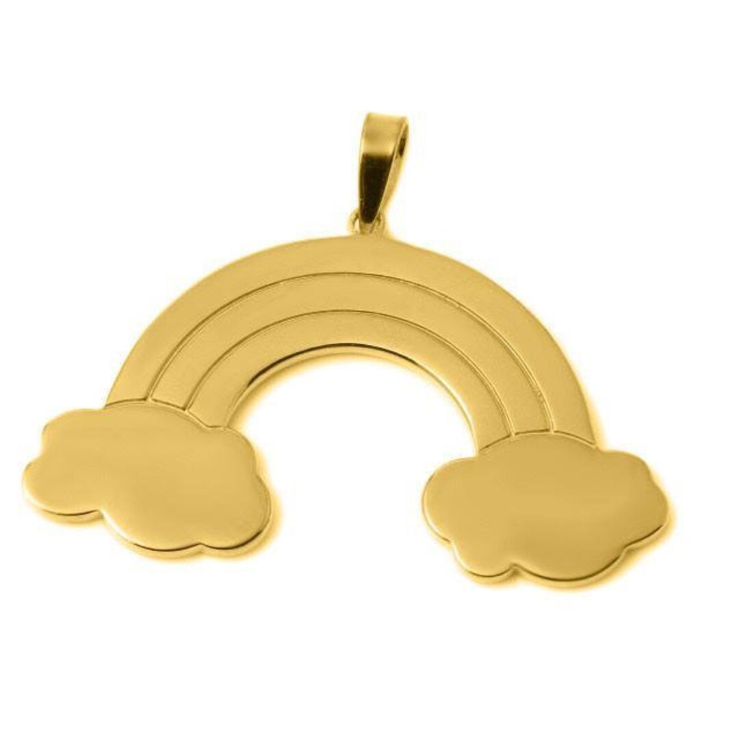 Rainbow Charm Necklace, Rainbow Pendant, Rainbow Jewelry, Rainbow Charm ...