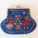 Vintage Kolf Austrian Folk Art Blue Kiss Clasp Coin Purse - Etsy
