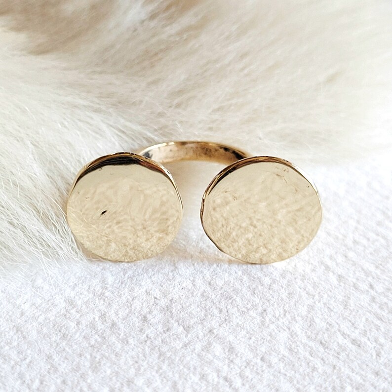 Solid Brass Handcrafted Modern Sphere Circle Double Moon Big - Etsy