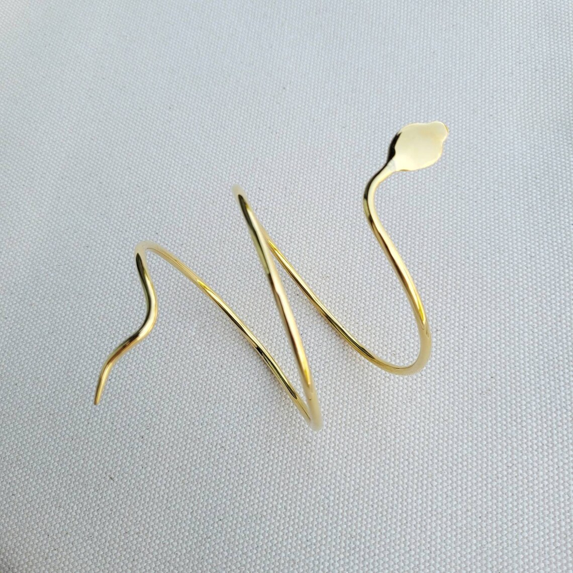 Brass Cobra Snake Serpent Armlet Fully Adjustable Handcrafted | Etsy