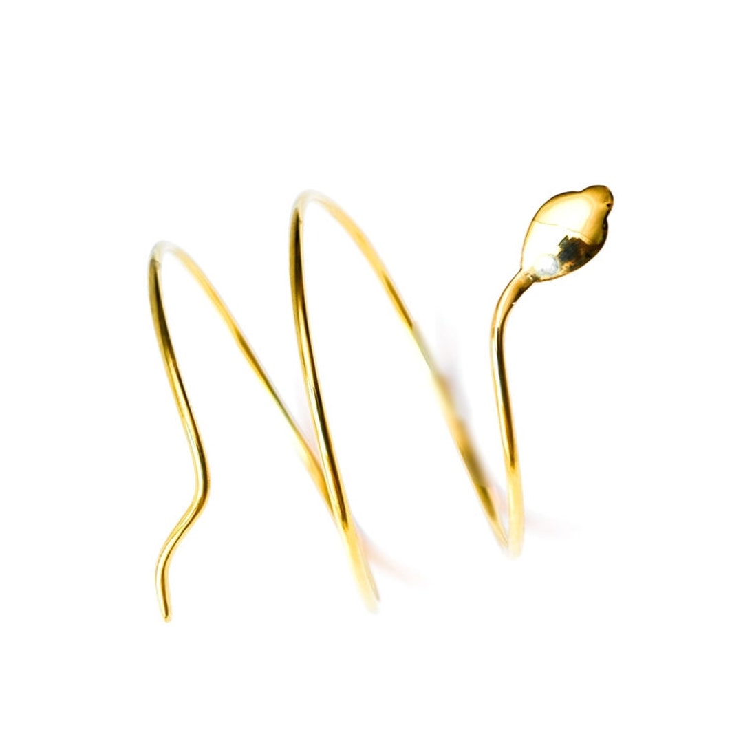 Brass Cobra Snake Serpent Armlet Fully Adjustable Handcrafted Upper Arm ...