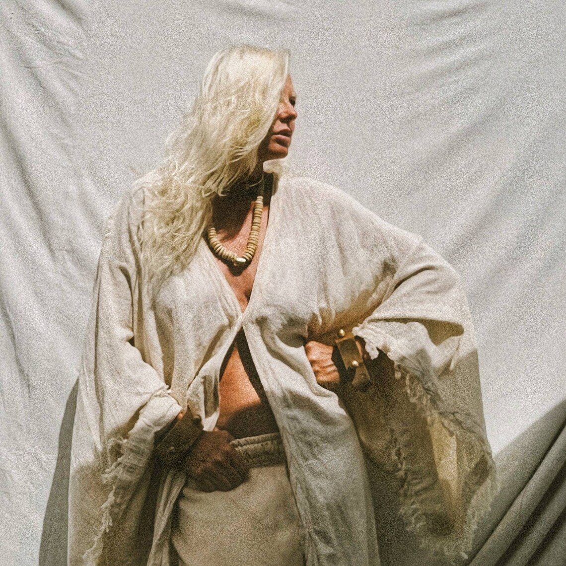 Bone Disc Beaded Tribal Necklace Collar | Etsy