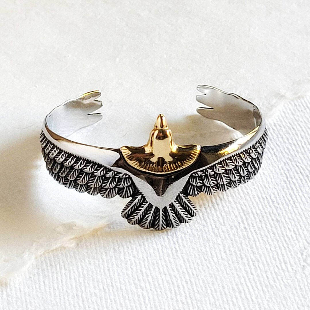 Eagle Hawk Bird Ania Jewelry Cuff Bangle Bracelet High Quality - Etsy