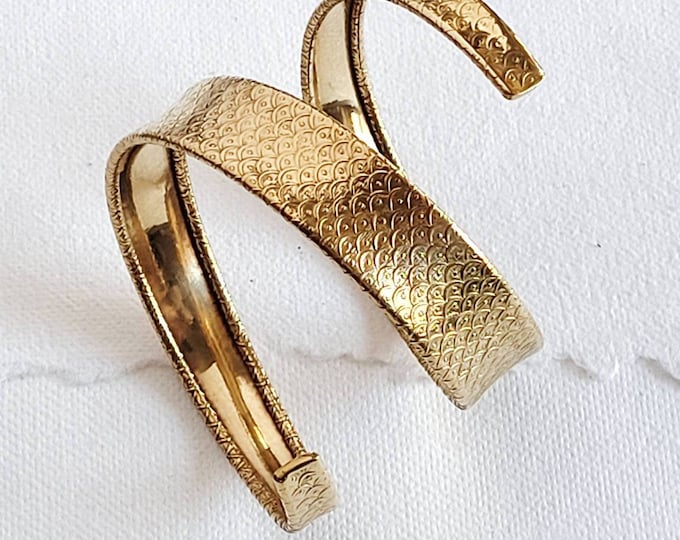 Brass Fish Scale Armlet Arm Band Upper Arm Cuff Designer Bisjoux - Etsy