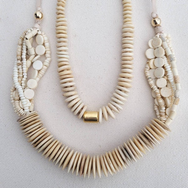 Tribal Bone Necklace - Etsy