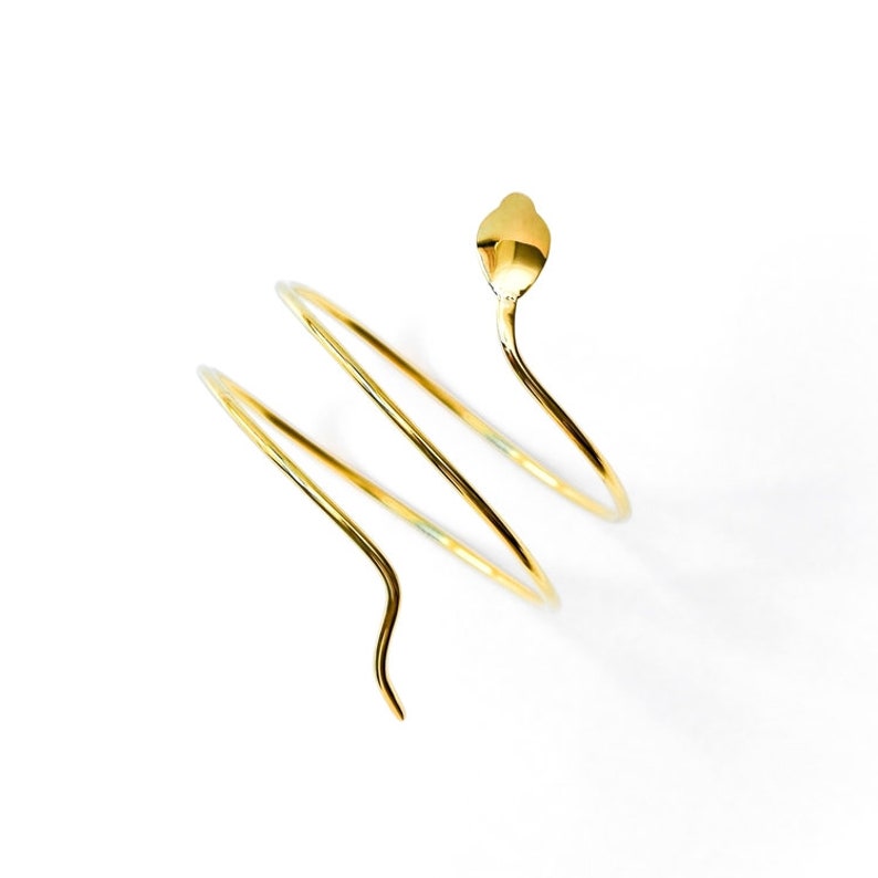 Brass Cobra Snake Serpent Armlet Fully Adjustable Handcrafted | Etsy