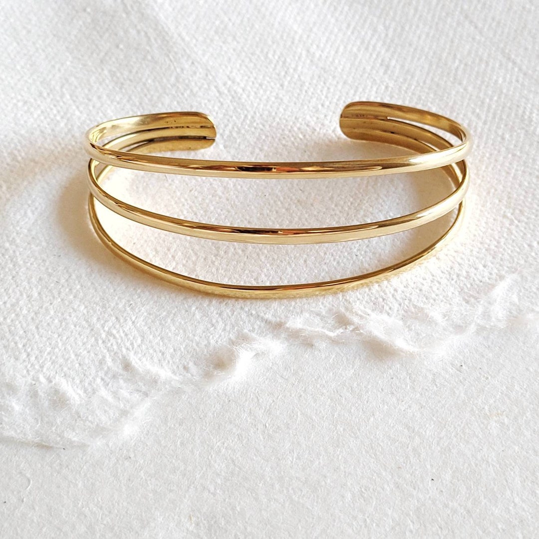 Brass Adjustable Palm Sense Cuff Bracelet Palmlet - Etsy