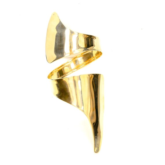 Large Brass Warrior Cuff Upper Arm Cuff Adjustable Bracelet - Etsy