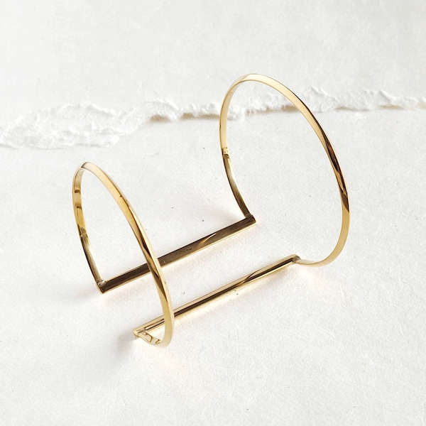 Gold Arm Cuff - Etsy