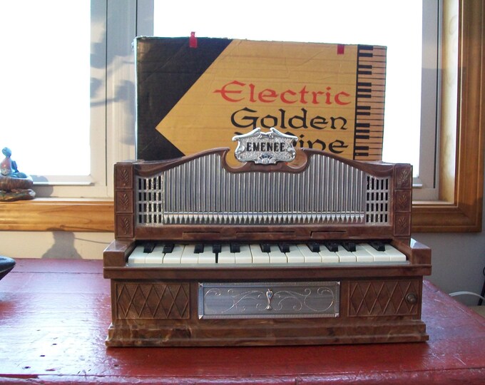 ON SALE - 1950's Emenee Electric Golden Pipe Organ No. 200 - Children's ...