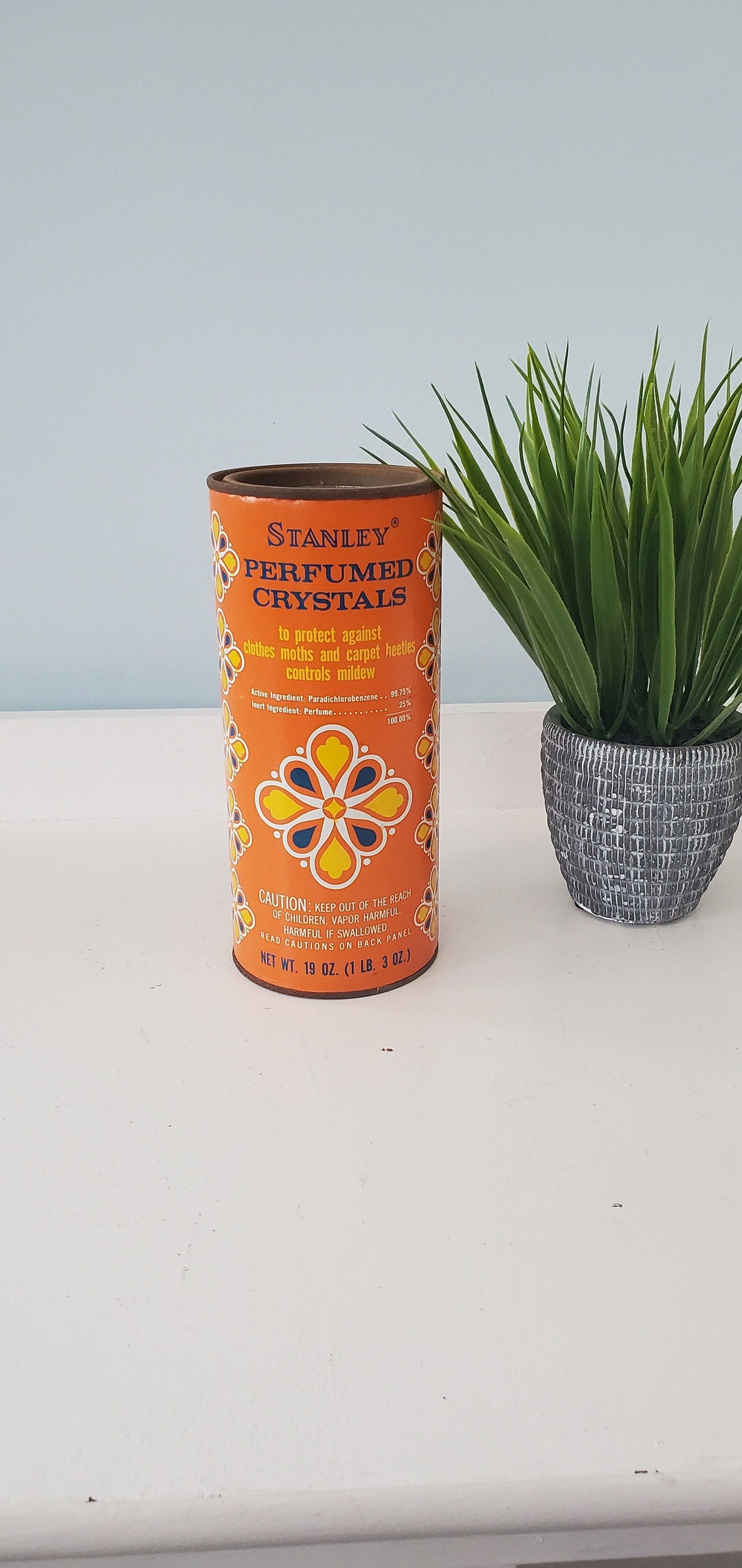Vintage Stanley Perfumed Crystals Can - Advertising Stanhome ...