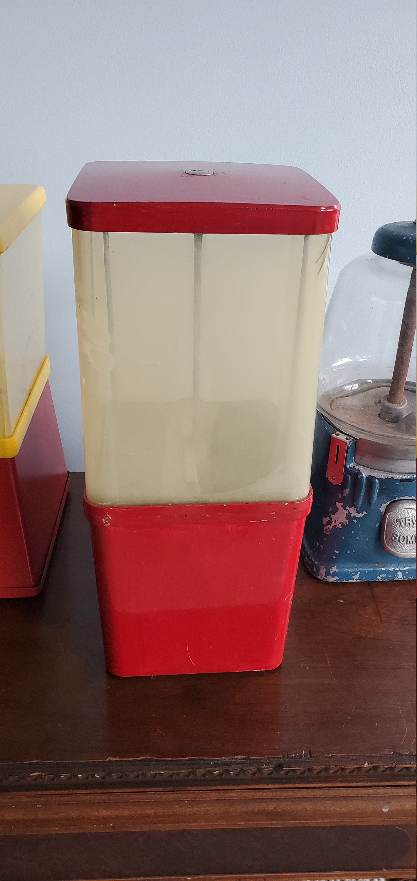 Vintage Candy Nut Dispenser, 1950's Vending Machine, Gumballs 5 Cent ...
