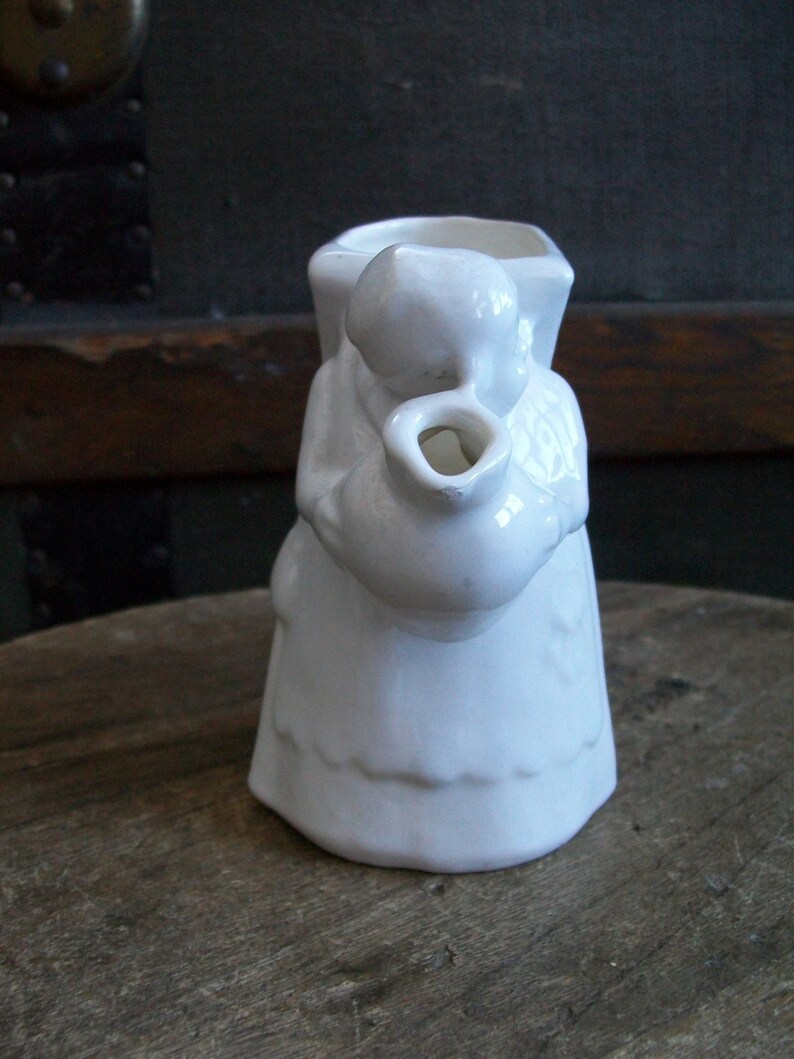 Vintage Ceramic Creamer - Old Woman Creamer Pitcher - Etsy
