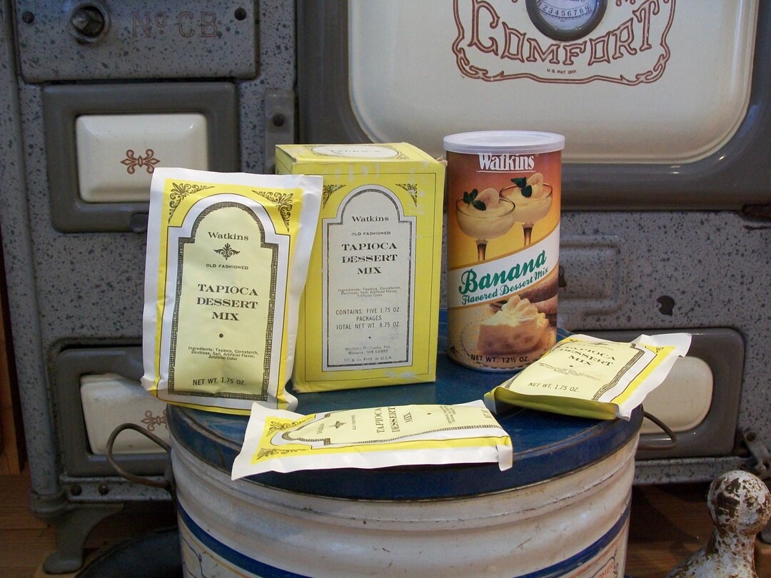 Vintage Watkins Kitchen Groceries Food Decor - Grocery Store Food ...