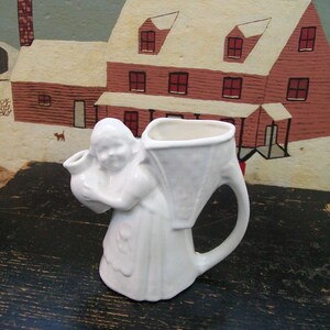 Vintage Ceramic Creamer - Old Woman Creamer Pitcher - Etsy