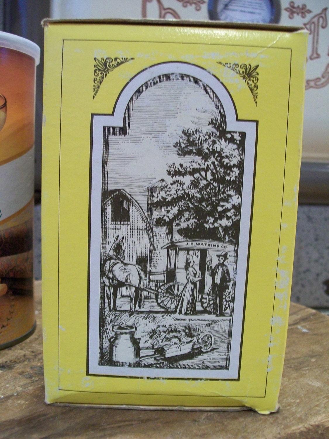 Vintage Watkins Kitchen Groceries Food Decor Grocery Store Food Display ...