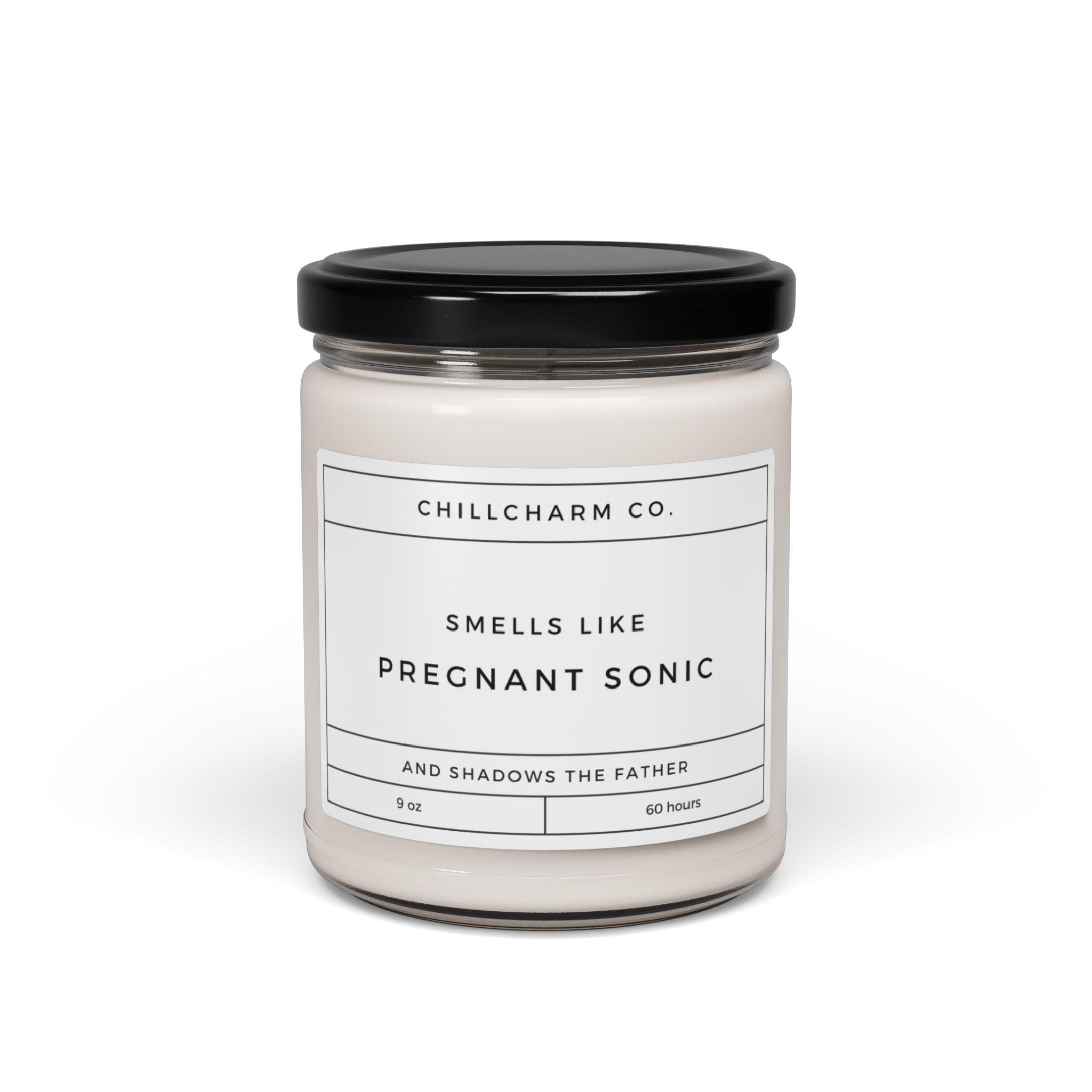 Smells Like Pregnant Sonic Vegan Soy Wax Candle, 9oz, Funny Gift Candle ...