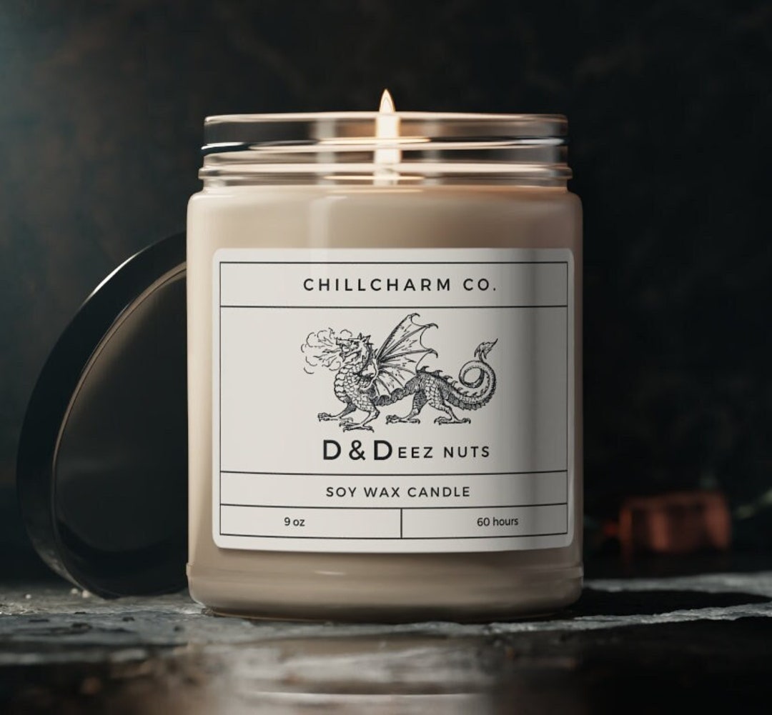 Smells Like D&deez Nuts Vegan Soy Wax Candle, 9oz Funny Gift for Friend ...