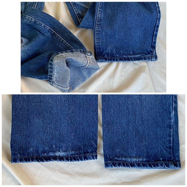 Lee Patched Jeans 32x29 Size 32 Vintage Jeans With Patches Distressed ...
