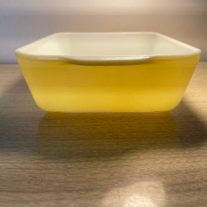 Vintage Pyrex Yellow 503 Refrigerator Dish With Lid - Etsy