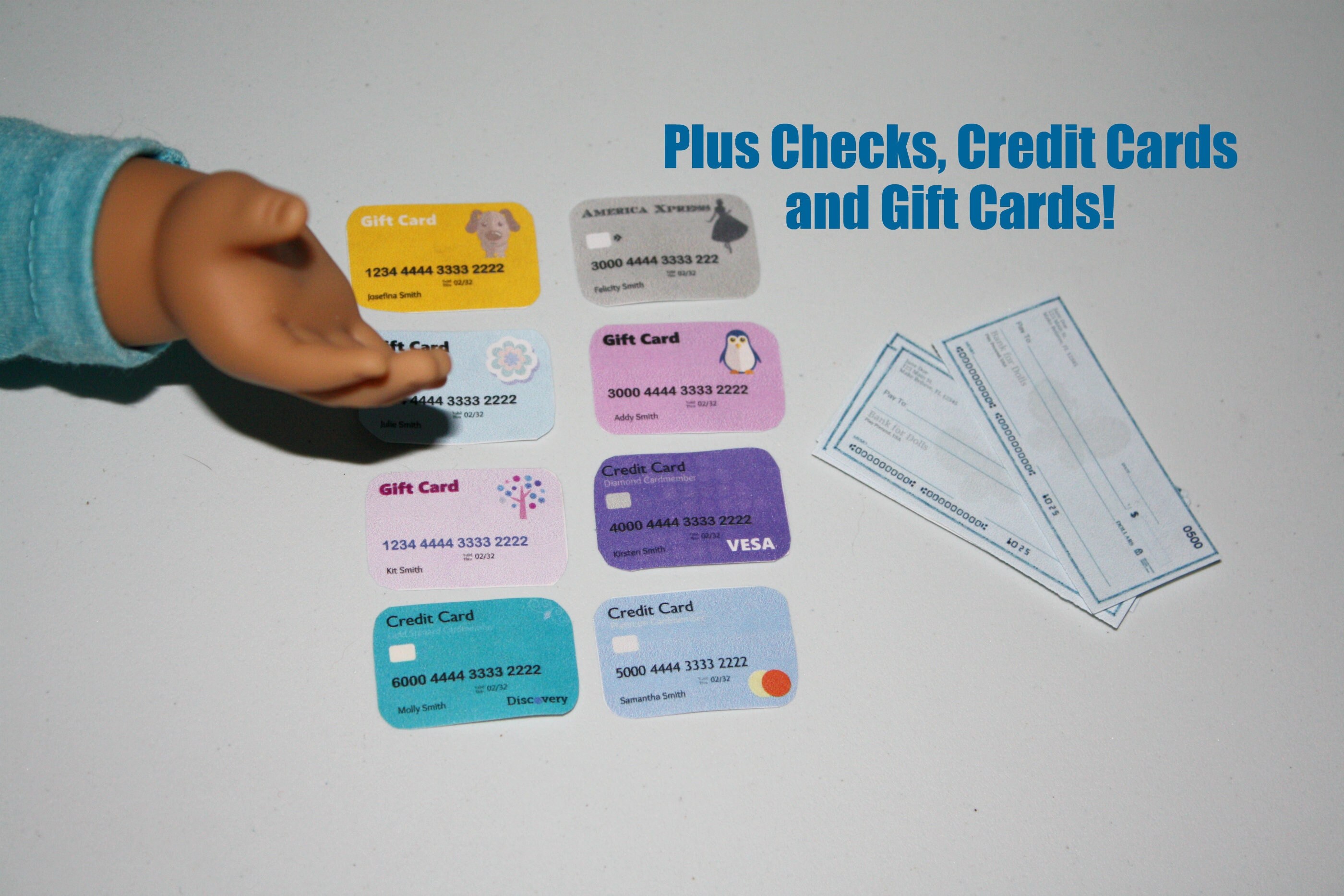 Play Money, Checks, Credit Cards Bundle Instant PDF Printable Download ...