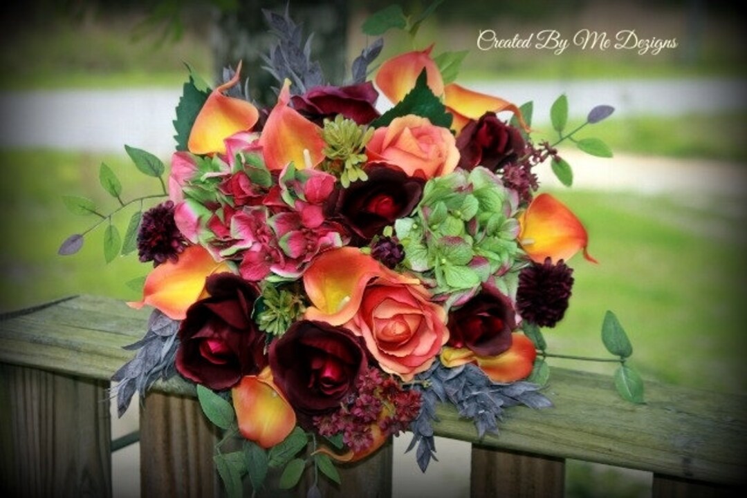 Faux Bridal Bouquet and Matching Grooms Bout - Etsy