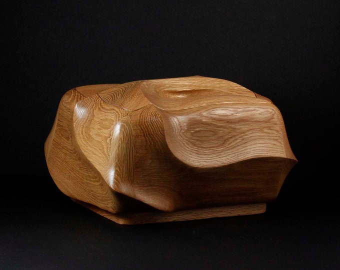 Urn / Wood Cremation Urn / Oak Cremation Urn / Funeral Urn / Custom Urn ...