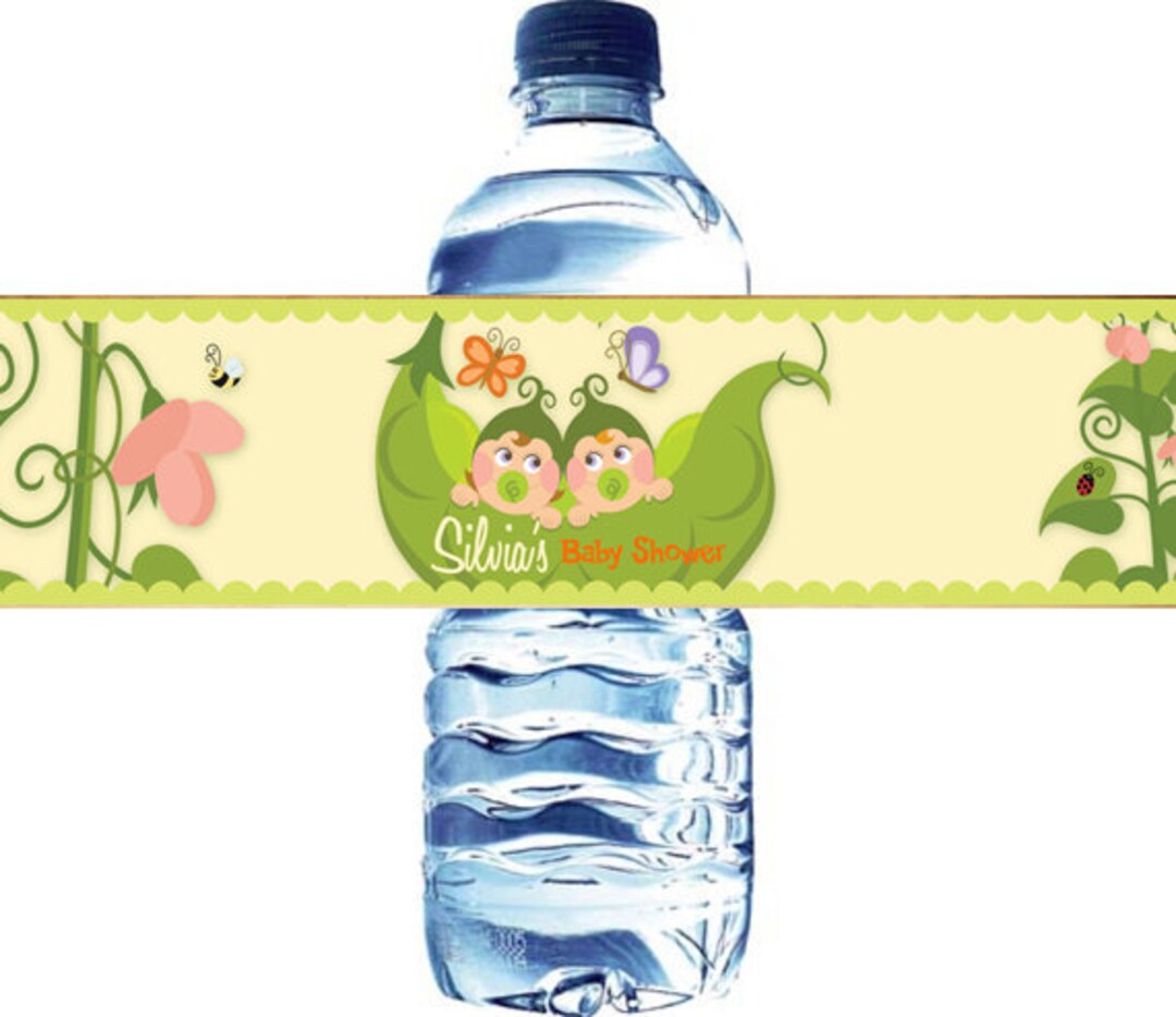 Pea in a Pod Water Bottle Label - Two Peas in a Pod Water Bottle Label ...