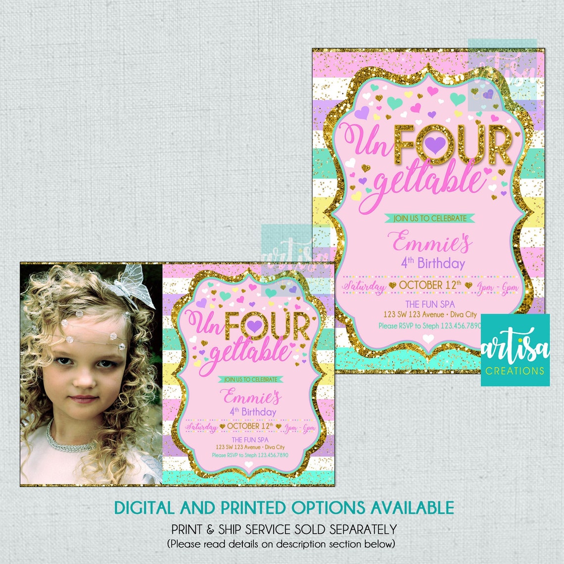 Unfourgettable Invitation Unfourgettable Birthday Invitation - Etsy