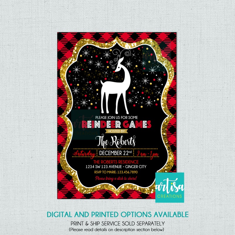 Reindeer Party - Etsy