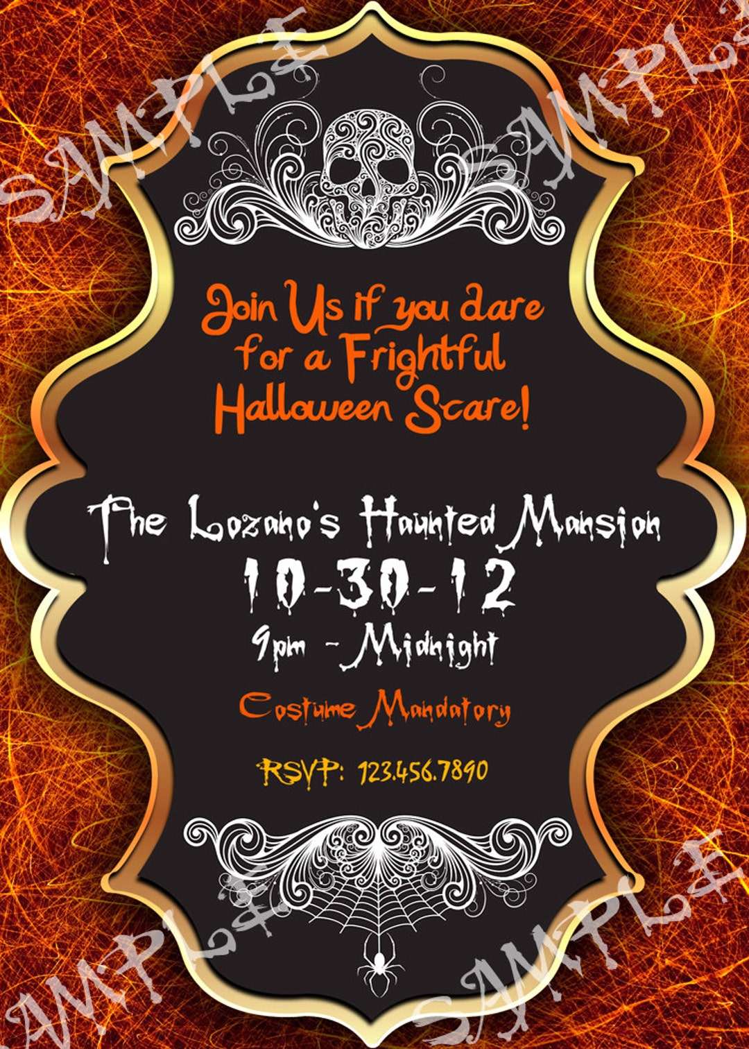 Halloween Invitation - Adult Halloween Invitation - Halloween Party ...