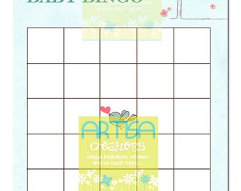 100 Baby Shower Bingo Cards Printable Party Baby Girl - Etsy