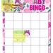 Pink Owl Baby Bingo Owl Baby Girl Bingo Pink and Purple | Etsy
