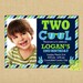 Two Cool Invitation, Two Cool Birthday Invitation, Two Cool 2nd ...