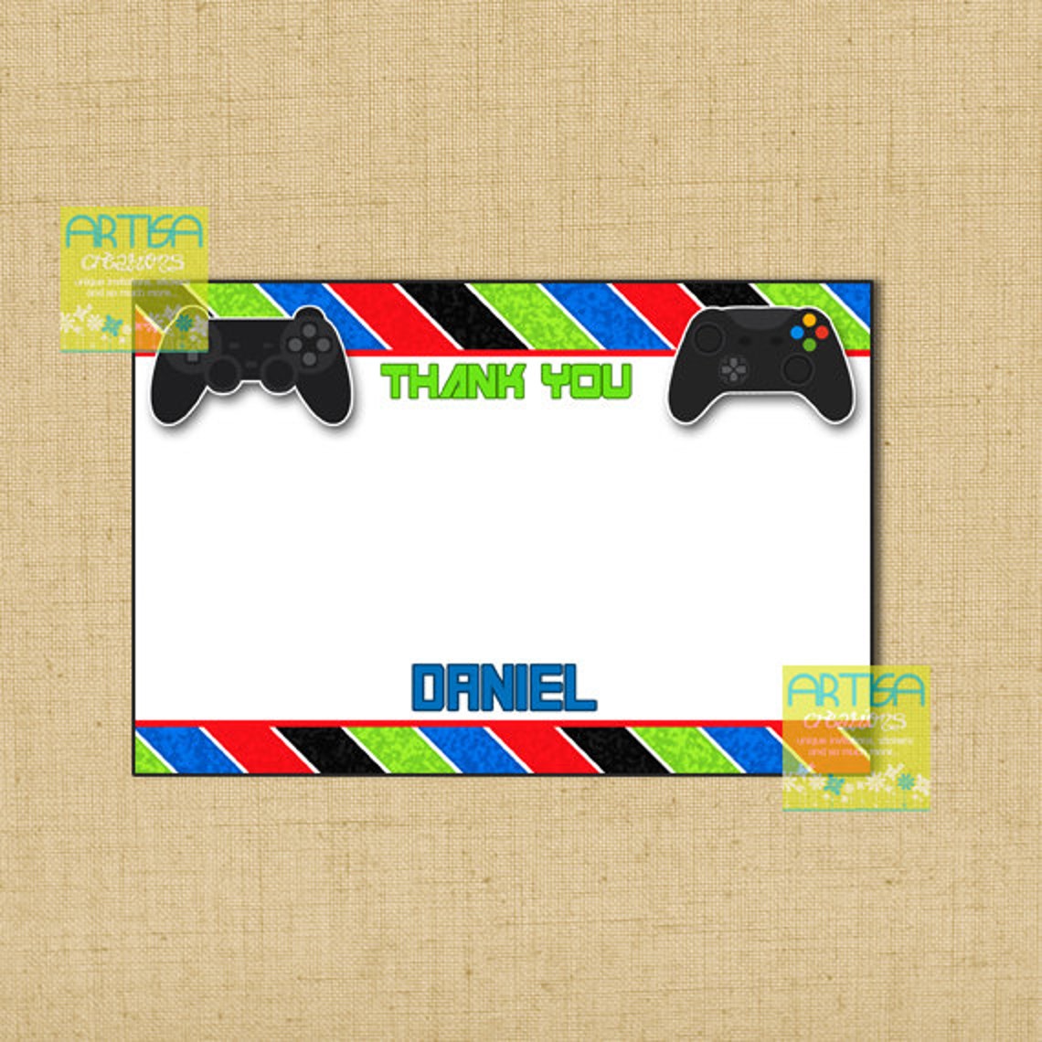 Gaming Invitation Video Game Invitation Video Game Birthday - Etsy