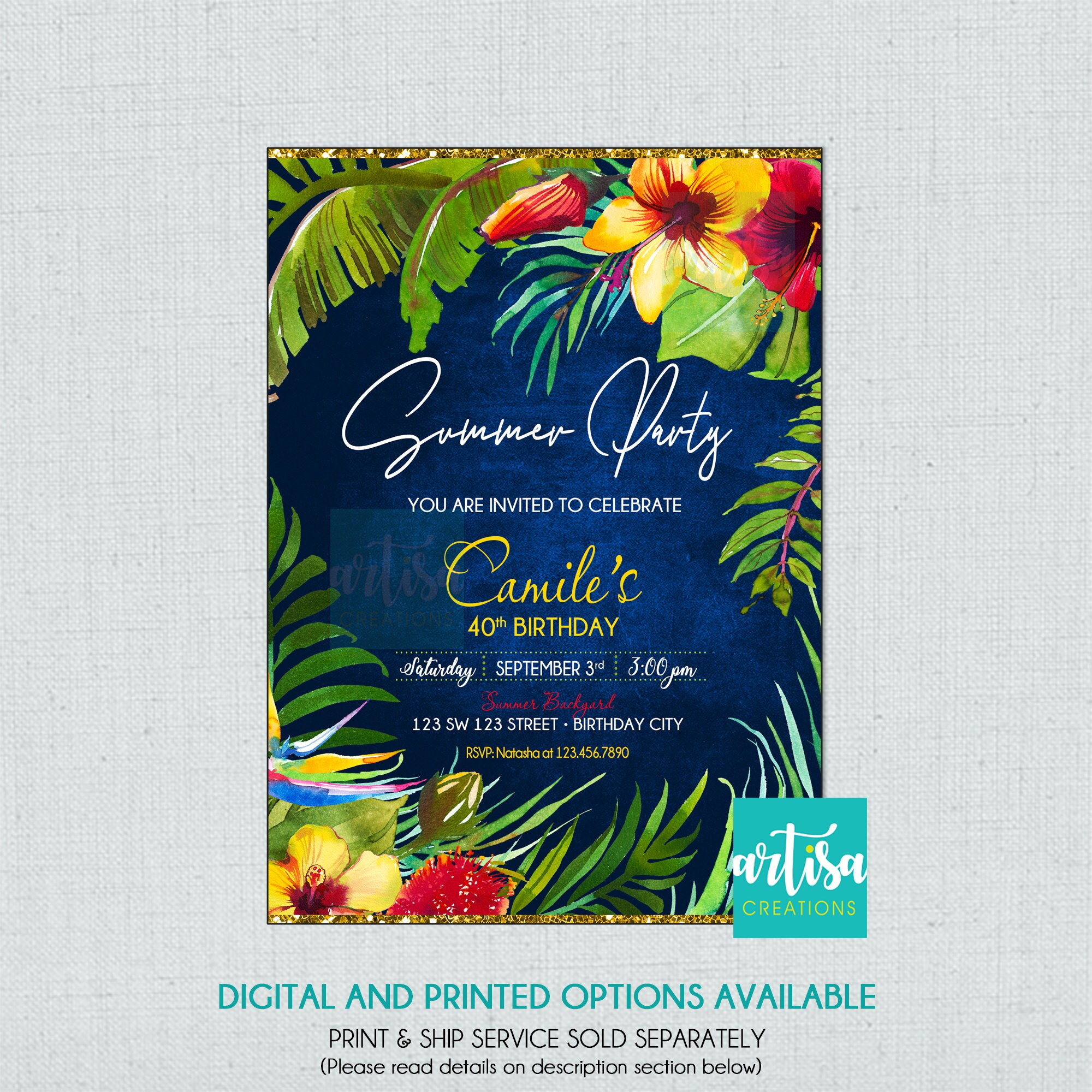 Summer Party Invitation Ideas
