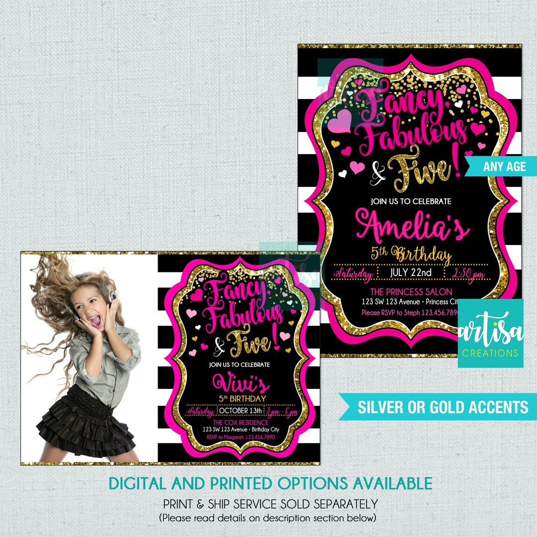 Fancy Fabulous & Five, Fancy Fabulous and Five, 5th Birthday Fancy and ...