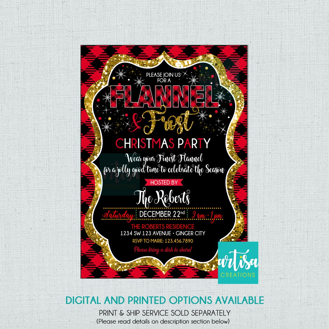 Flannel & Frost Invitation, Flannel and Frost Invitation, Flannel and ...