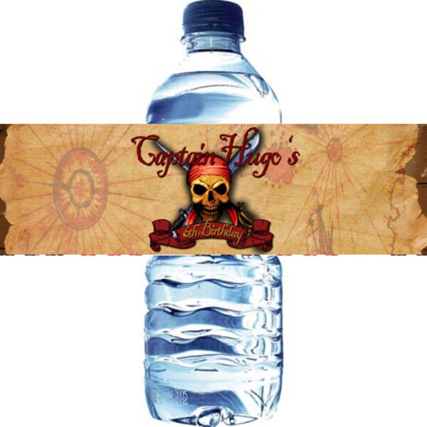 Pirate Water Bottle - Etsy