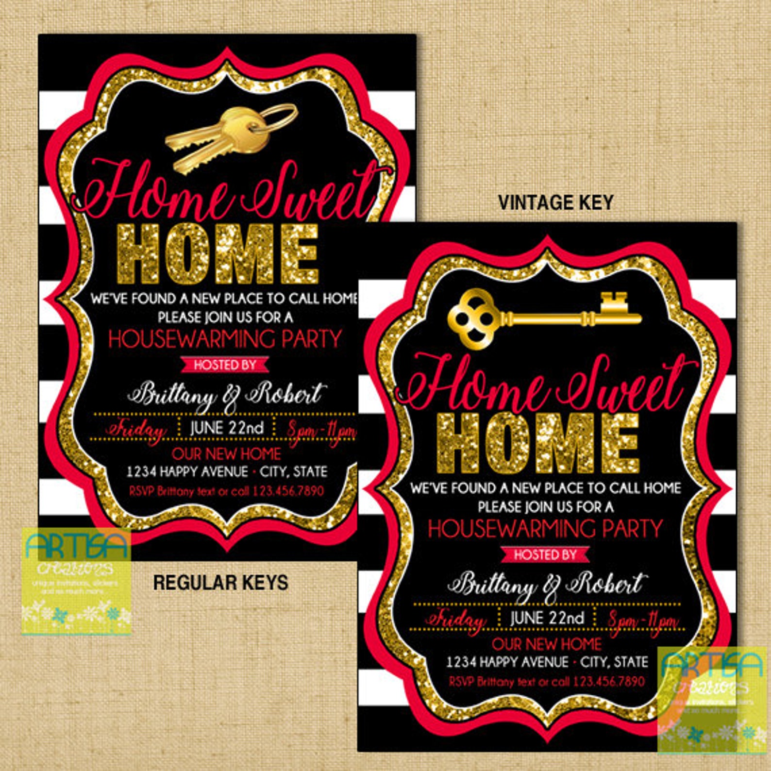 Housewarming Party Invitation Home Sweet Home Invitation New | Etsy