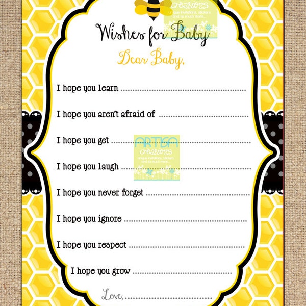 Wish Card - Etsy