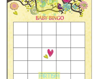 100x Bingo Baby Shower Cards Printable Baby Shower Bingo - Etsy