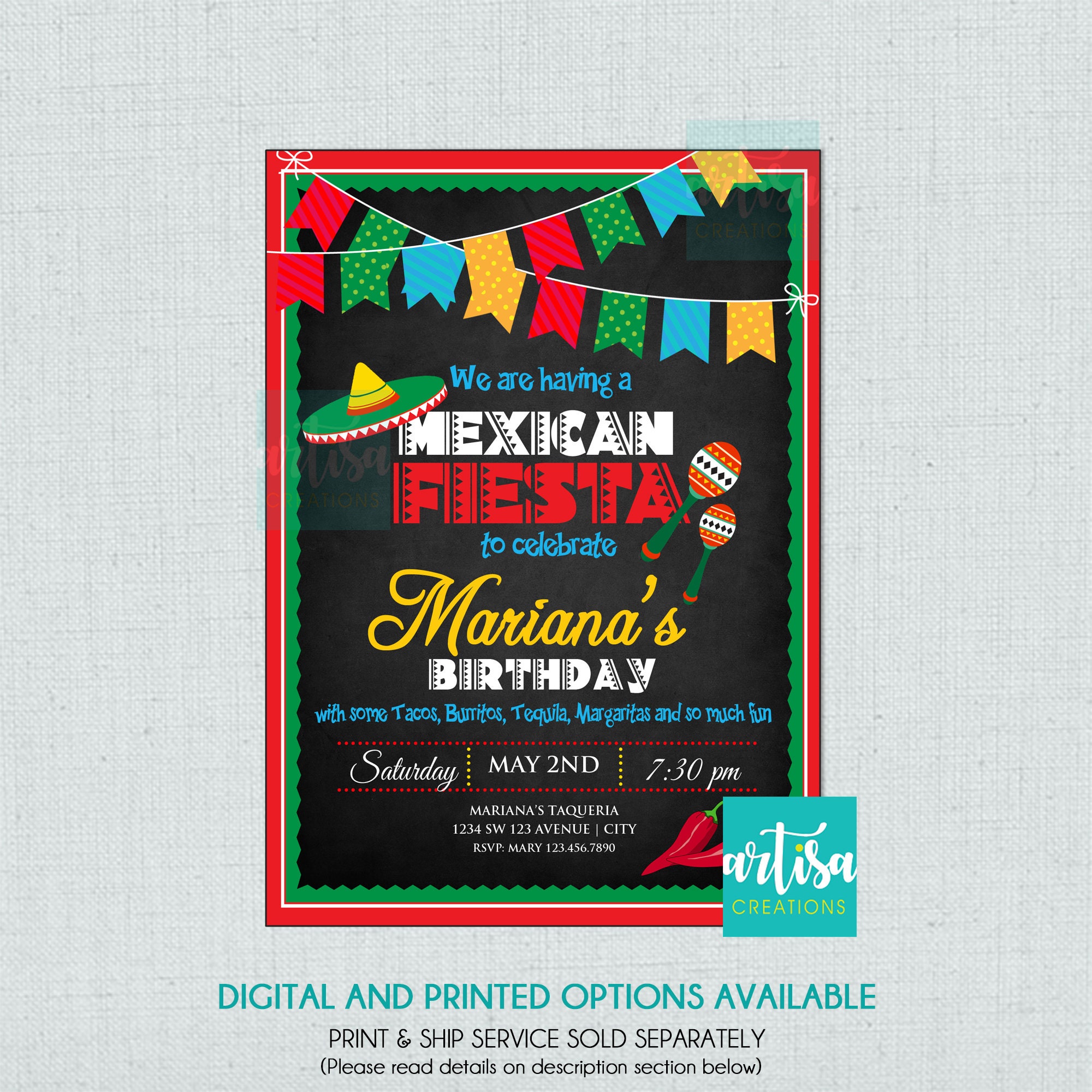 Mexican Party Invitations